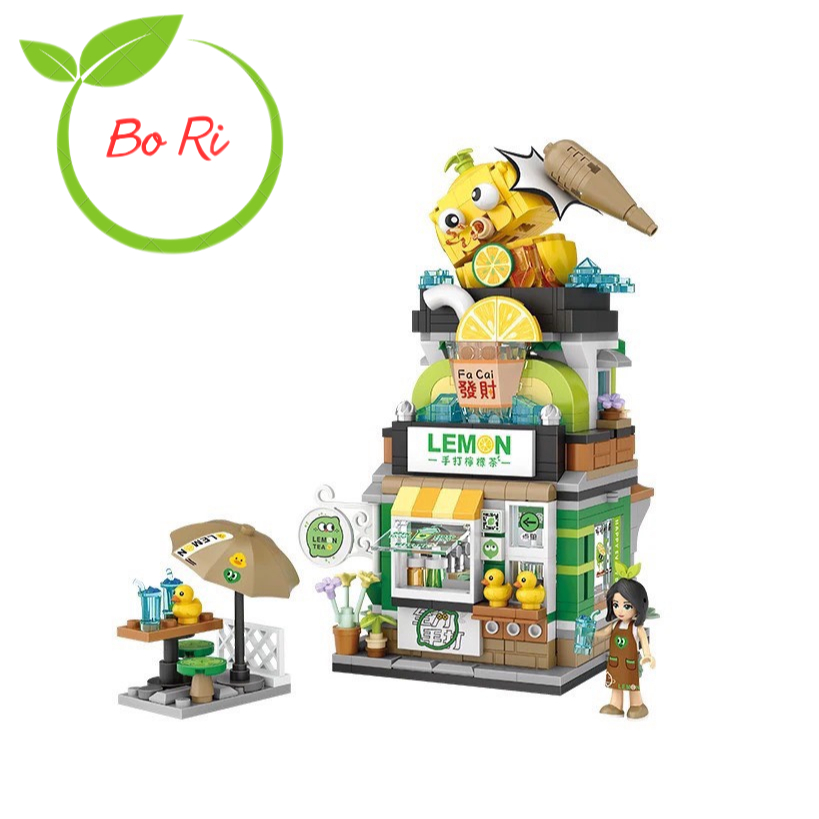 Loz mini building block assembly toy lemon tea shop model 1294 | Shopee ...