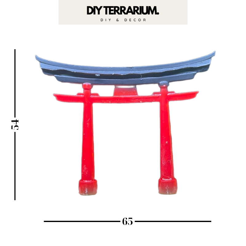 Japanese Tori Gate Model V2 Terrarium Decoration, Small Landscape, Sa ...