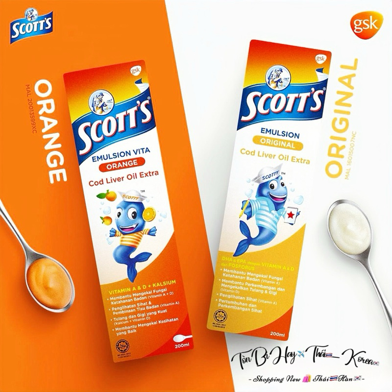 Scott's Emulsion Vita Syrup for Children with Anorexia and Preventing ...