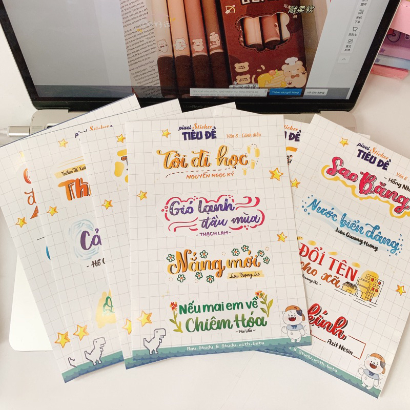 Sticker Set Literature Title All Year In Grades 6-7-8-9 (2 Semesters ...