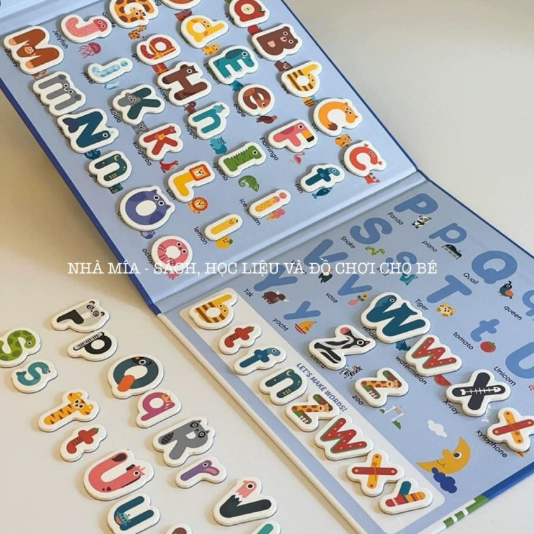 Alphabet Letters And Magnet Books For Children To Learn Numbers And ...