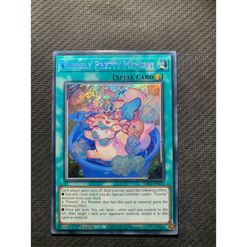 YU-GI-OH! Yu-Gi-Oh Card! RA02-EN072 Purrely Pretty Memory | Shopee ...