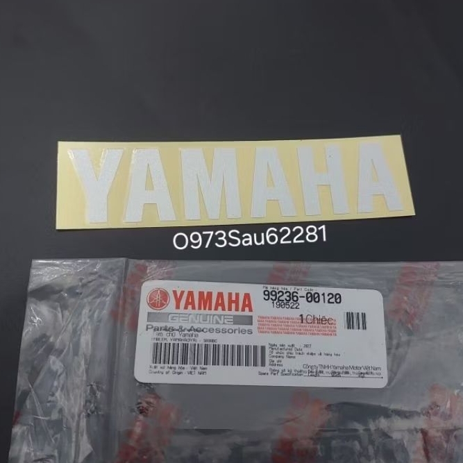White Yamaha lettering stamp for SIRIUS, JUPITER, EXCITER... original ...