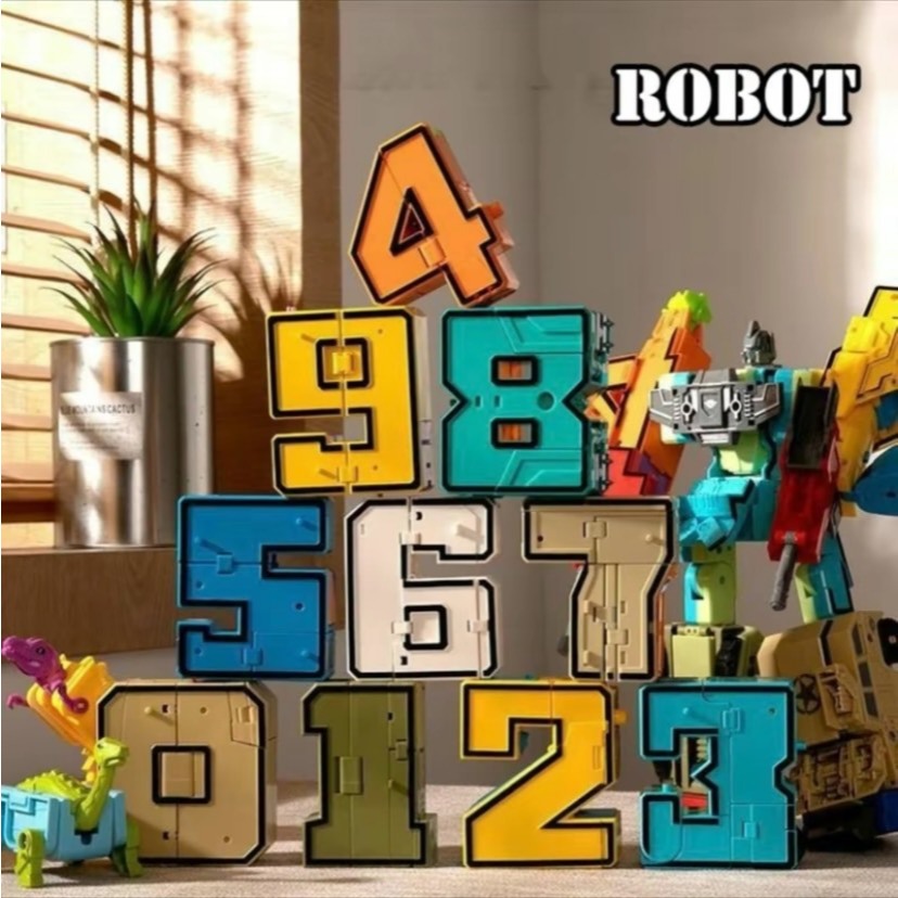 10-digit transforming digital robot toy, transforming digital robot ...