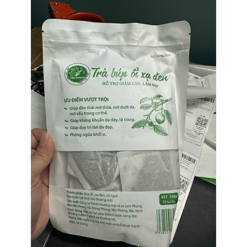 Pack of 150g Lam phong black gava tea Buds (35 filter bags) | Shopee ...