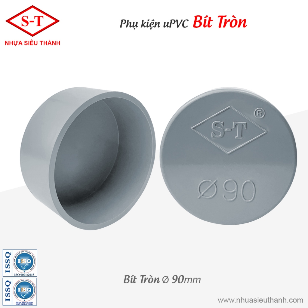 Water pipe cap, Smooth seal, Non-plastic seal 76, 90, 114 Sieu Thanh ...