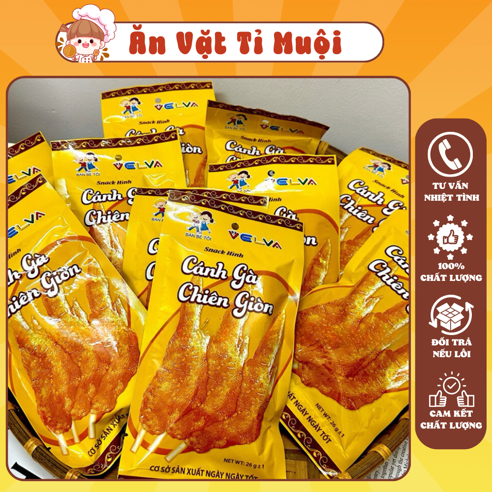 Combo of 5 Sanck Chicken Wing Snacks, Crispy Shrimp Snacks, Childhood ...