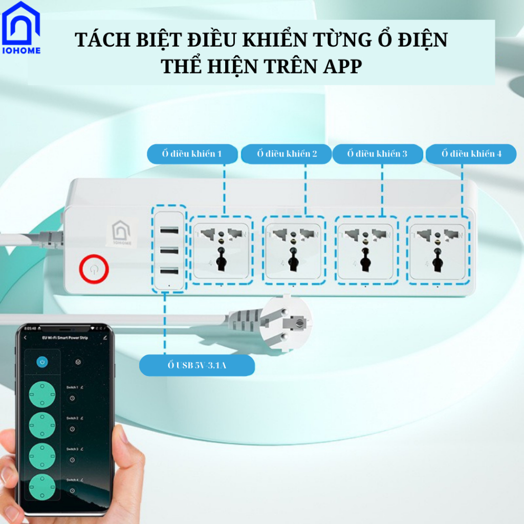 Tuya 10A smart power outlet with integrated USB pin 5V-3.1A Tuya ...