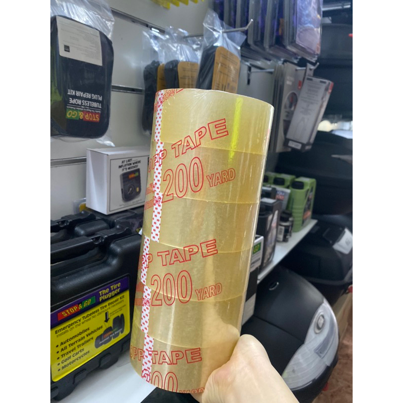 200 yard clear tape - Tape with small paper core 0.5 Cm, diameter 12 Cm ...
