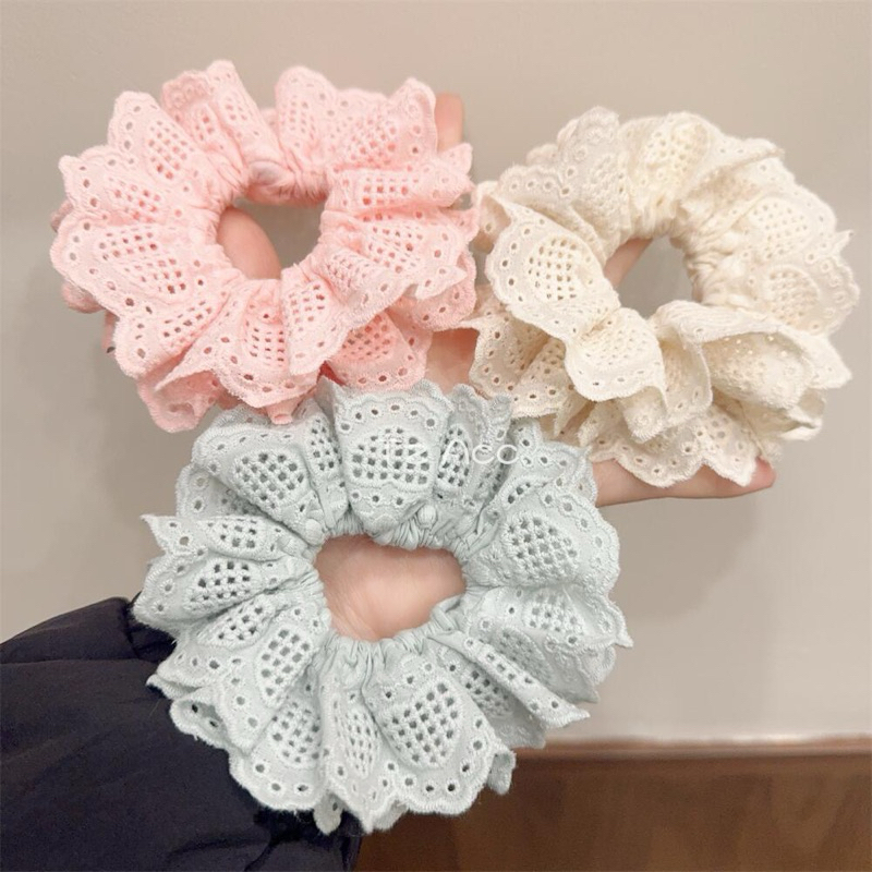 Coarse Lace Hair Tie with Heart Pattern Thick Design 13cm (NEW PRODUCT ...