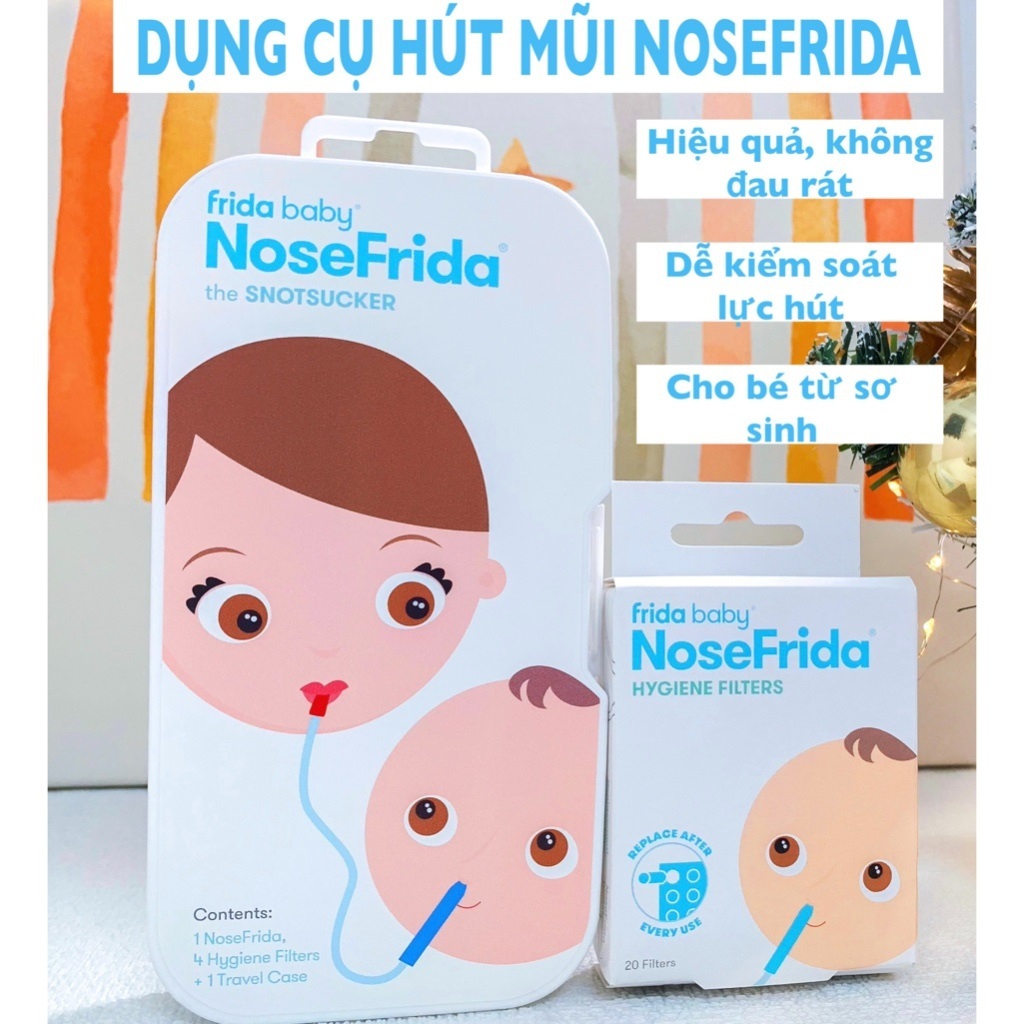 Swedish NoseFrida nasal aspirator for babies from birth | Shopee ...