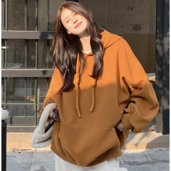 Super warm women's hoodie with velvet fleece lining and large straps ...
