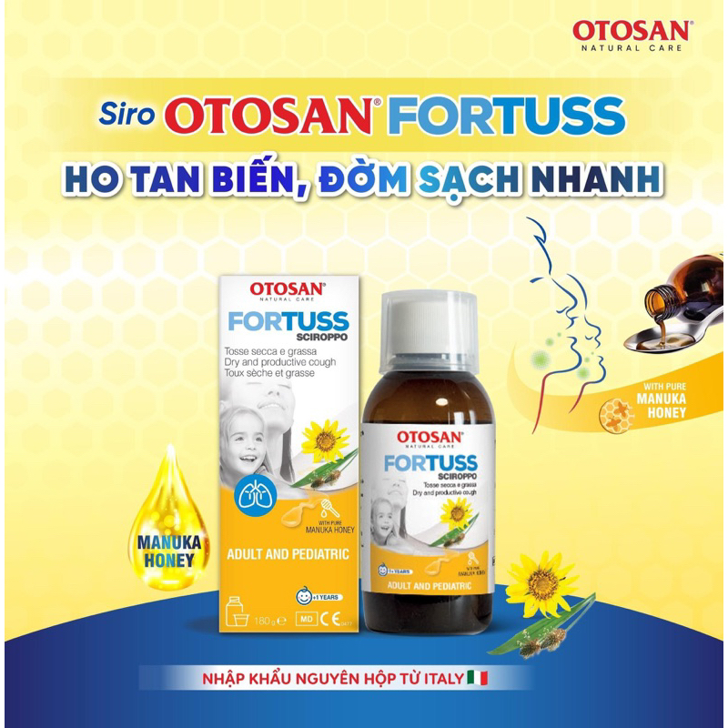 Fortuss cough syrup 180ml helps relieve cough, sore throat, and ...