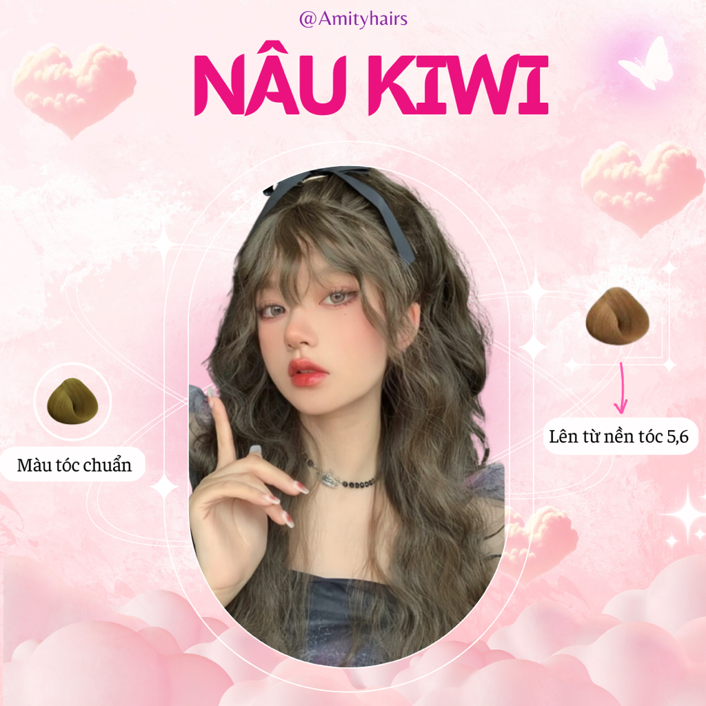 OXY Kiwi BROWN hair dye without bleach Amityhairs, fast color, comes ...