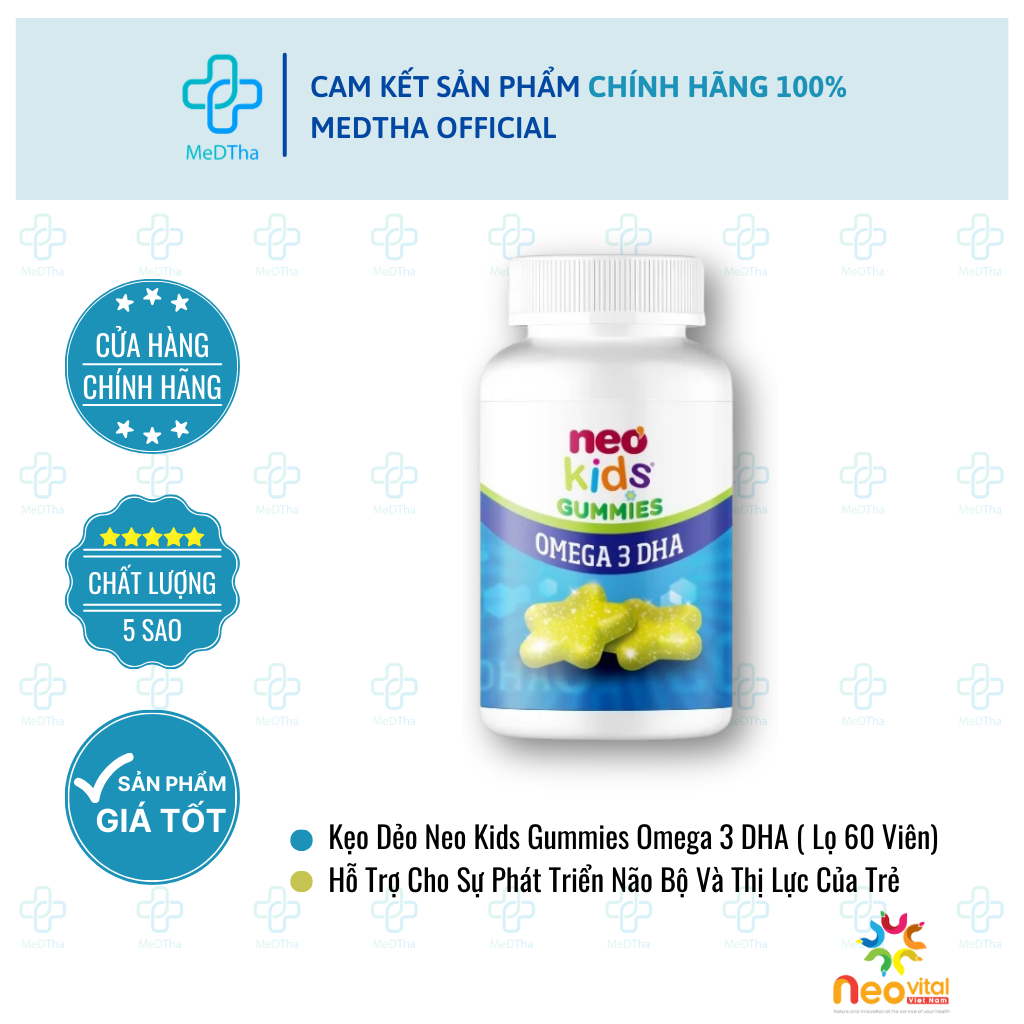 Neo Kids Gummies Omega 3 DHA - Helps Children Be Smart, Remember Well ...