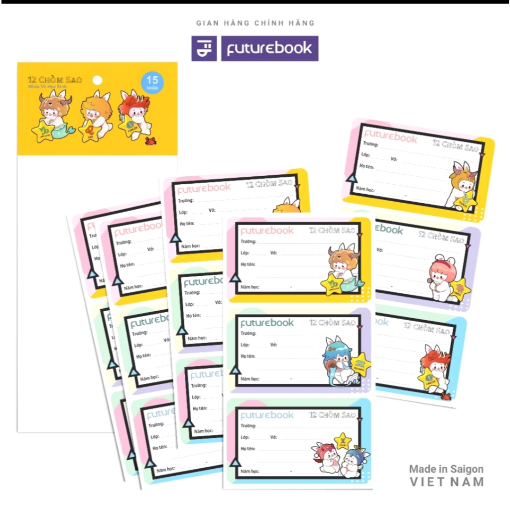 Futurebook Student Notebook Labels 1 file of 15 labels | Shopee Philippines