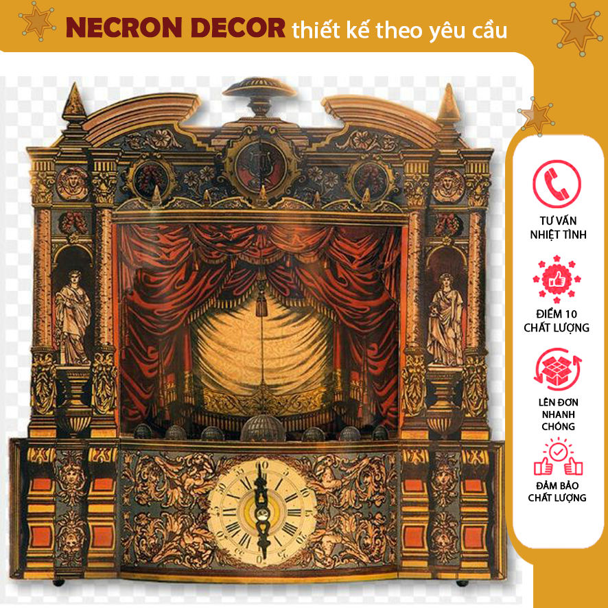 Architectural assembly model of puppet theater stage, DIY kit ...