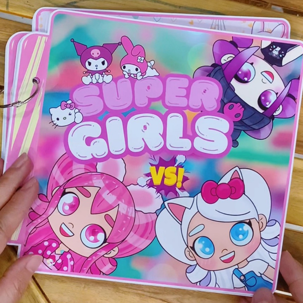Avatar World's Paper Doll House of 3 Sanrio Girls - Peel-and-stick Doll ...