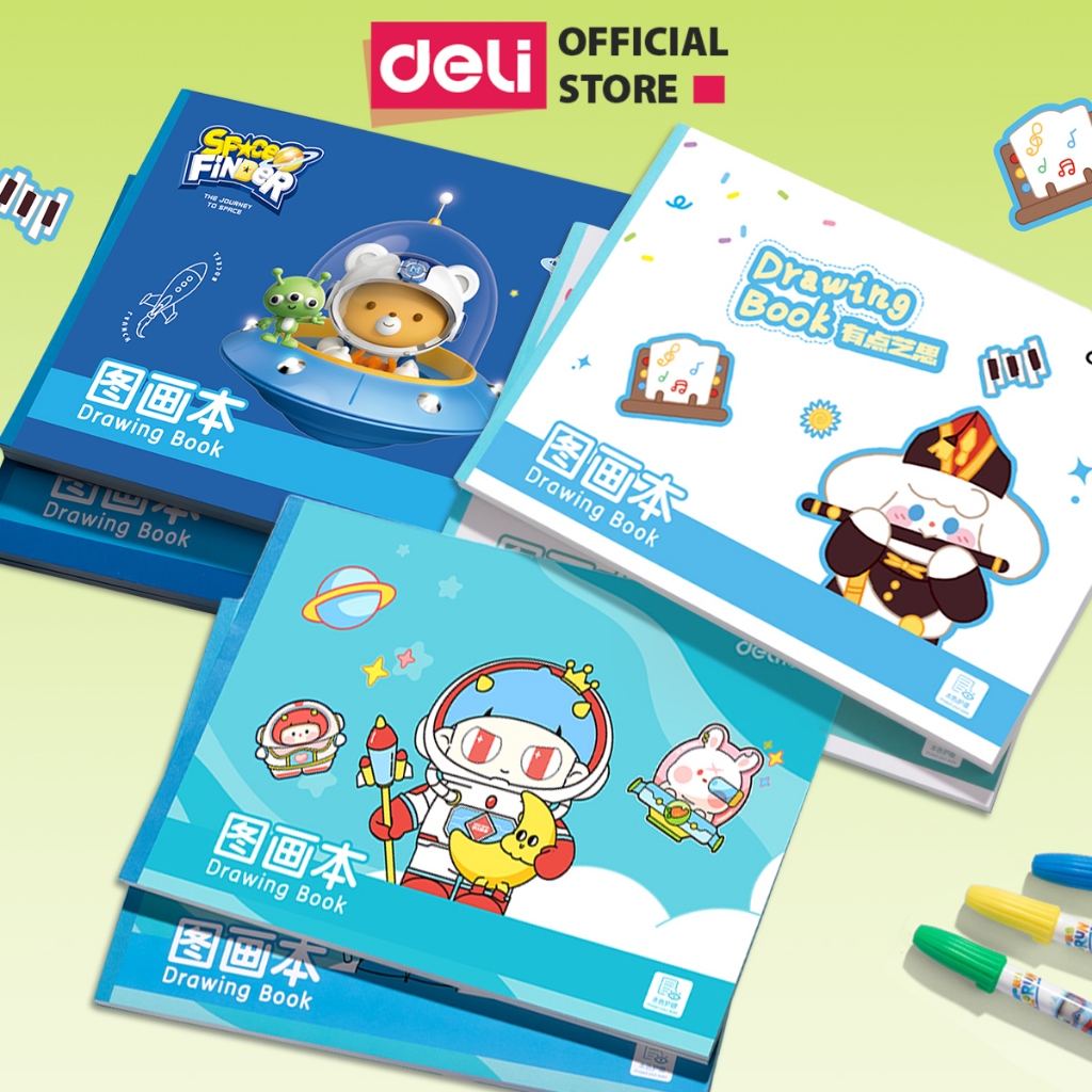 Student Drawing Notebook Coloring Practice for Children A4 Deli ...