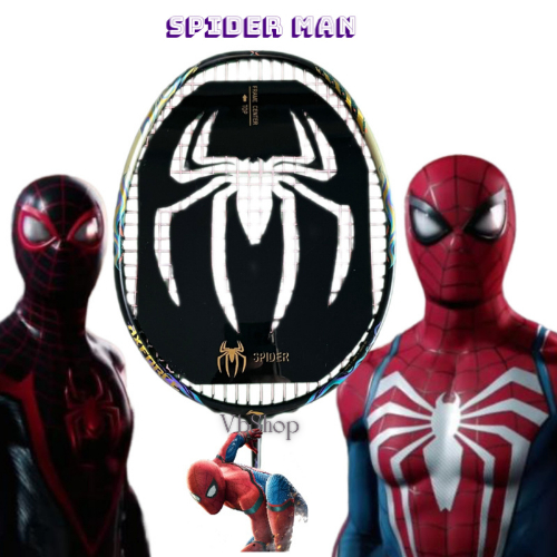 Spider-man Super Durable PVC Badminton Racket logo Paint Frame With ...