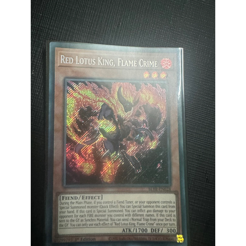 Yugioh: red lotus king, flame crime | Shopee Philippines