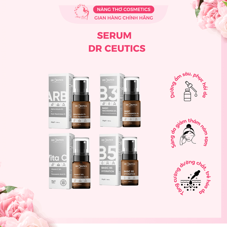 Serum Drceutics HA, B5, B3, Niacinamide, Vitamin C 30ml | Shopee ...