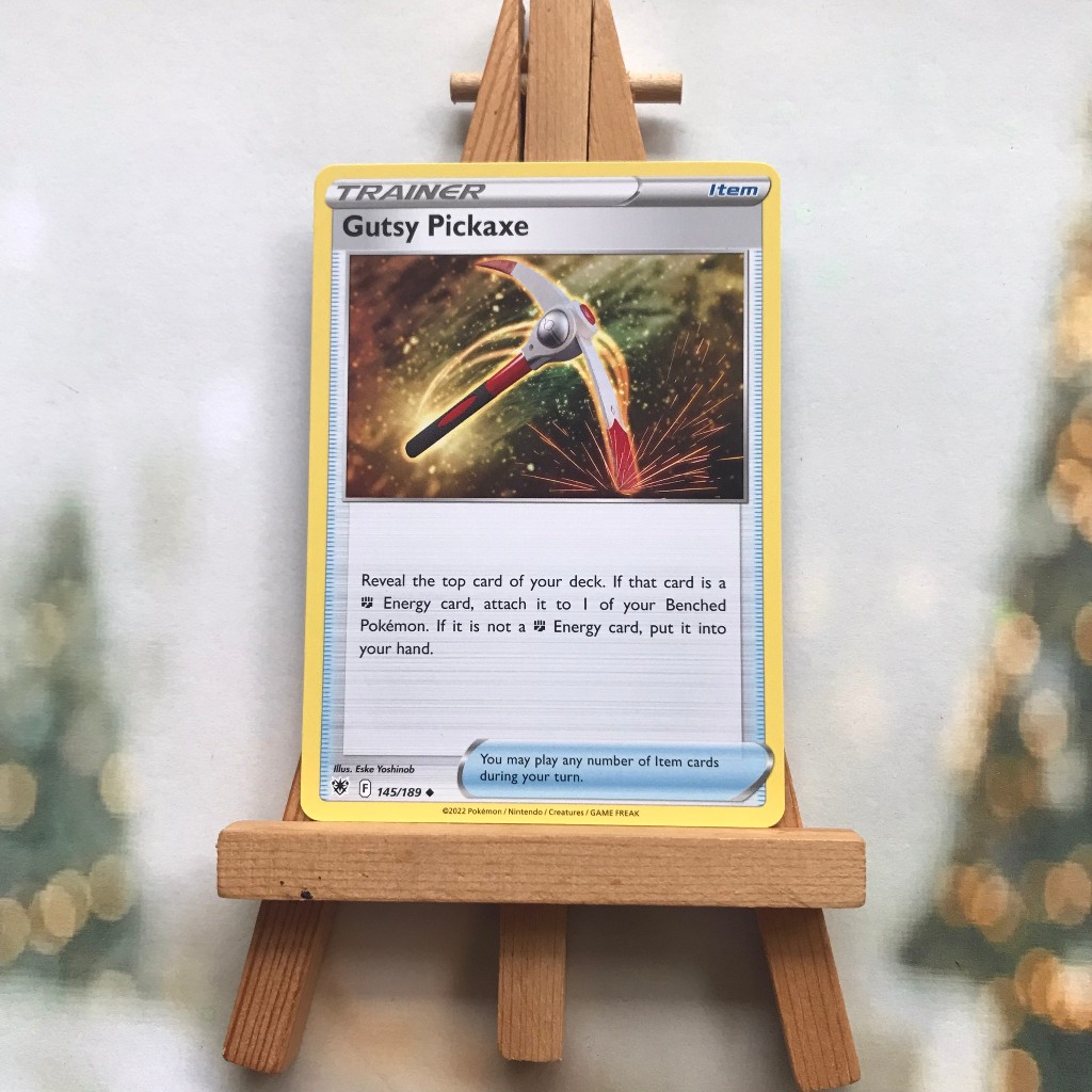 Pokemon Gutsy Pickaxe 145/189 Picture Card - Genuine English Uncommon ...
