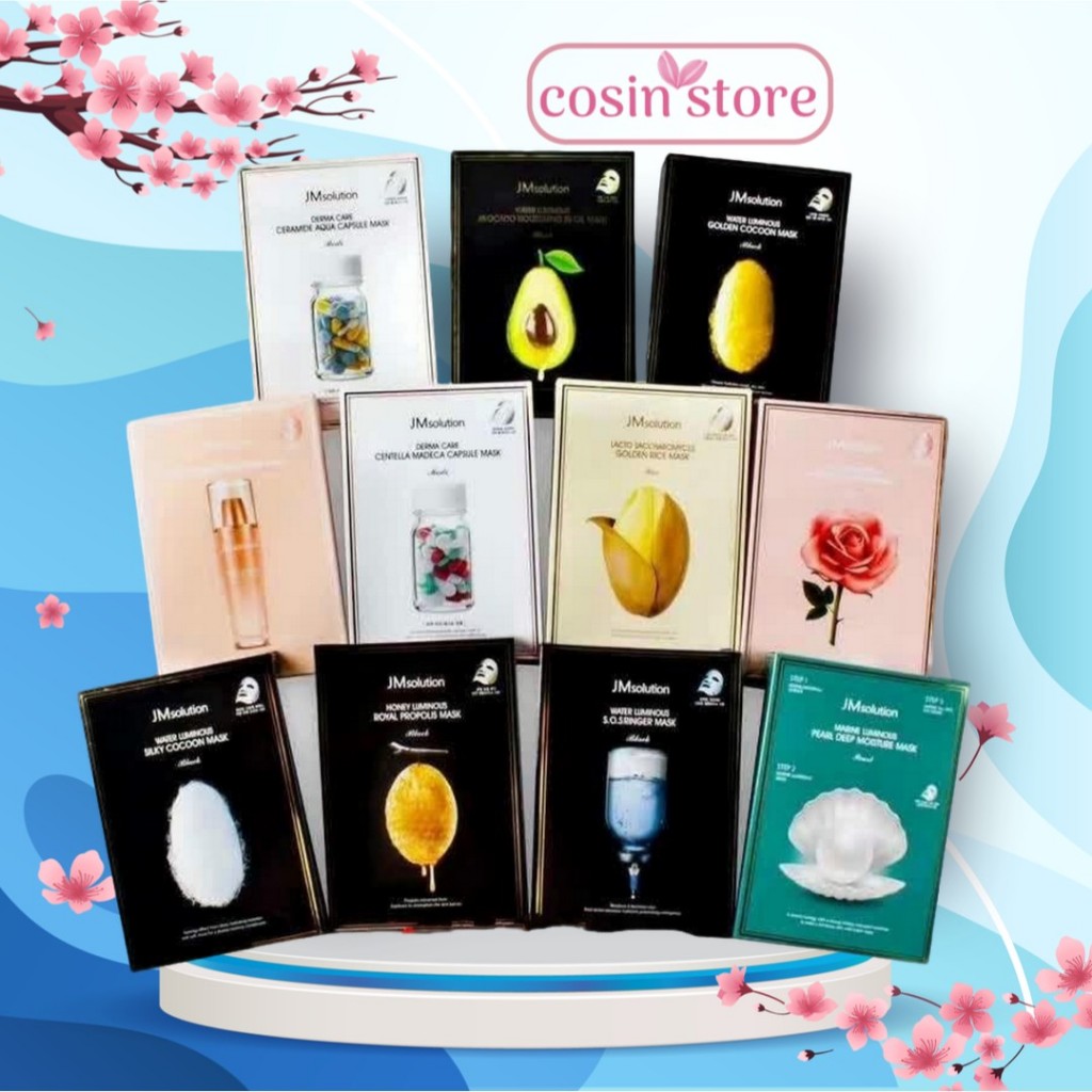 Box of 10 pieces of JMsolution Mask JM Solution Paper Mask Korea ...