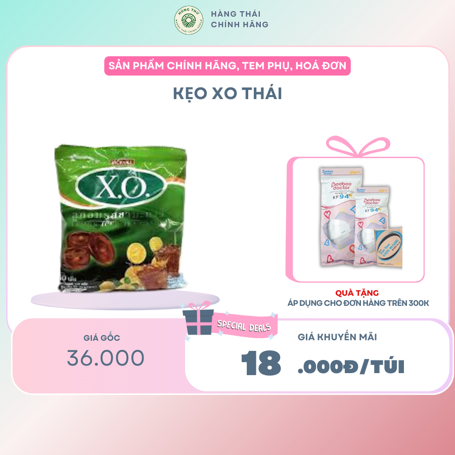 XO Thai CANDY - delicious, sweet flavor, easy to eat, suitable for ...