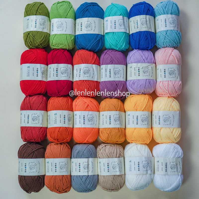 Yaoh Wool yarn 100g - Soft, warm, non-ruffled Wool yarn, knitting and ...