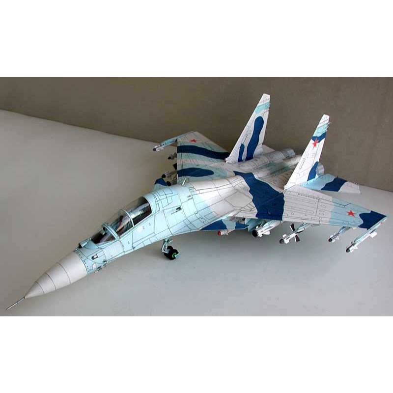 Sukhoi Su-30 "Flanker-C" Multi-Purpose Stimulating Plane Paper Model ...