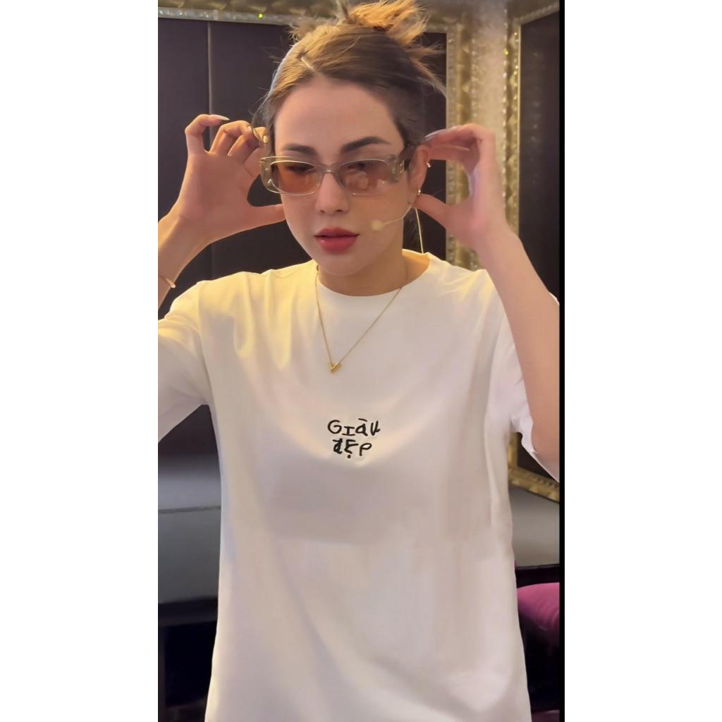 Rich, Beautiful, Funny Oversize T-shirt Meme Round neck 100% Cotton ...