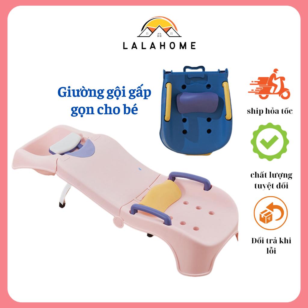 Shampoo chair, baby shampoo bed, foldable and adjustable for babies 0-8 ...