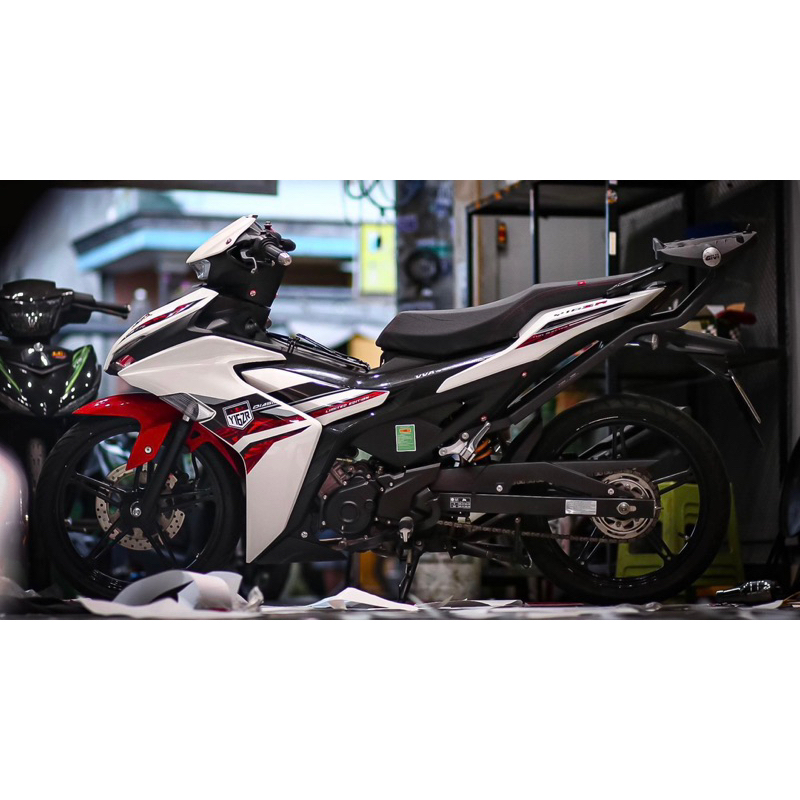 Exciter 155 y16zr red and white stamp - Class e decal | Shopee Philippines