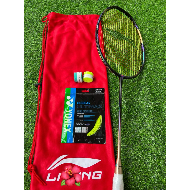 Aeronaut 9000i Badminton Racket full Carbon Version max 13kg Stretch ...