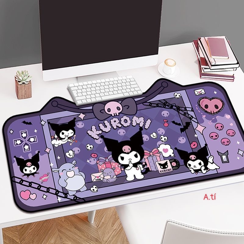 Kuromi Pattern Anti-Slip Computer Keyboard and Mouse Pad (A Ti ...