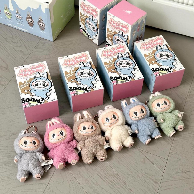 Teddy Bear Art Toy Labubu V1 Macaron Pob Mart blindbox the monsters ...