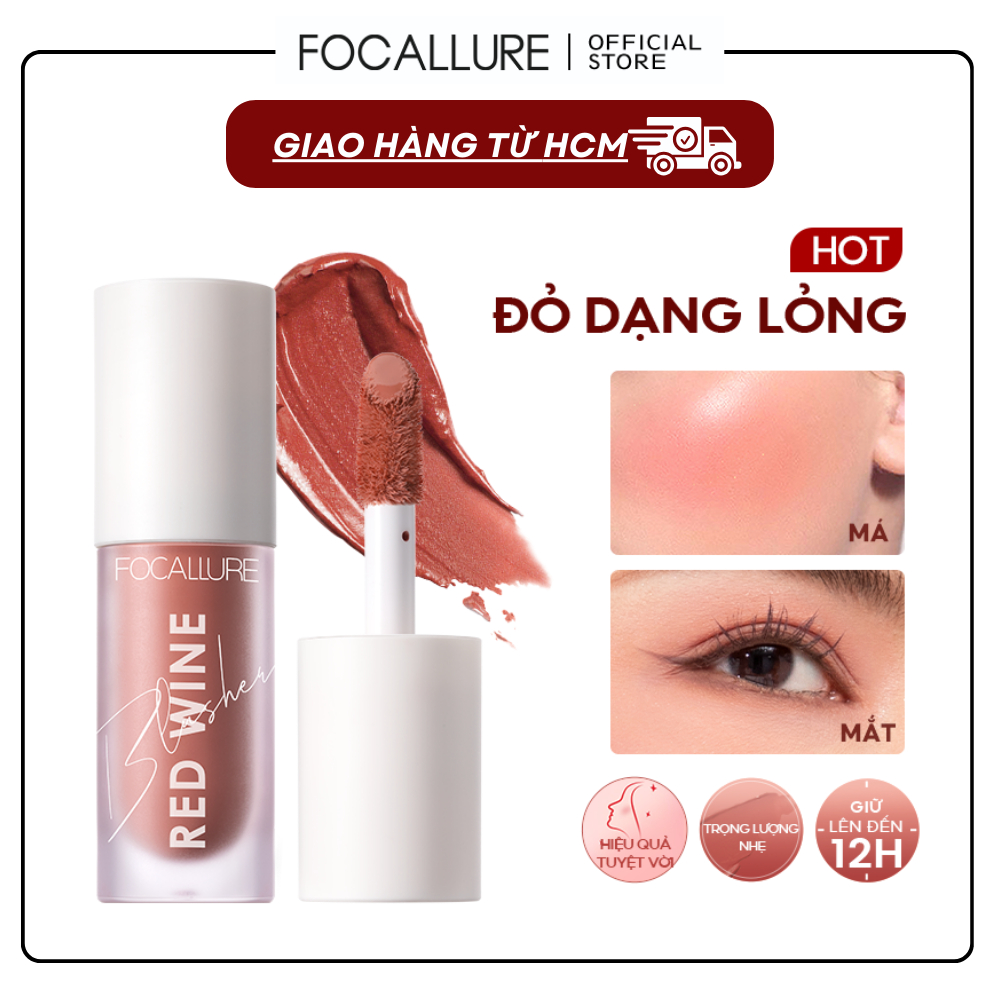 Focallure Hangover Red Wine Cream 4 Natural Beautiful Colors | Shopee ...
