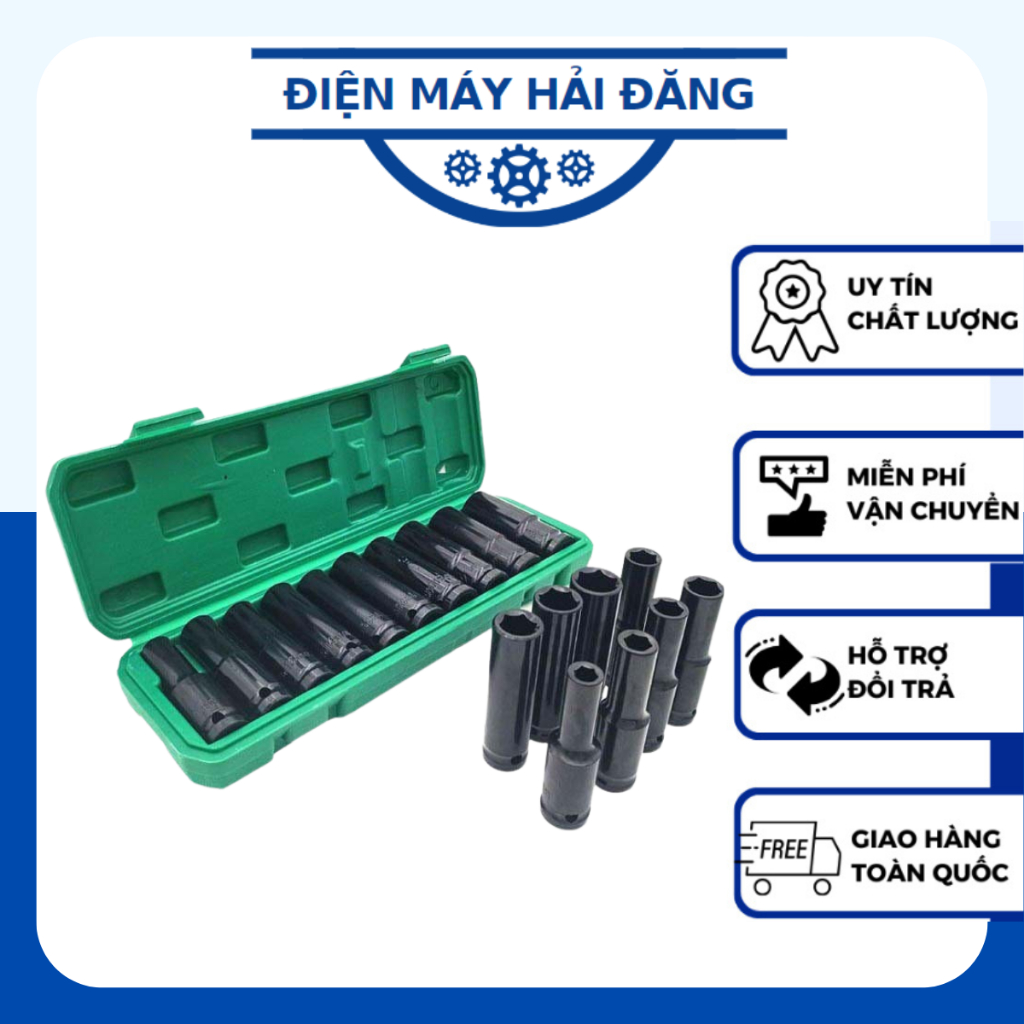 Set of 10 High Quality Socket Heads and Socket Heads for 1/2 Bolt ...