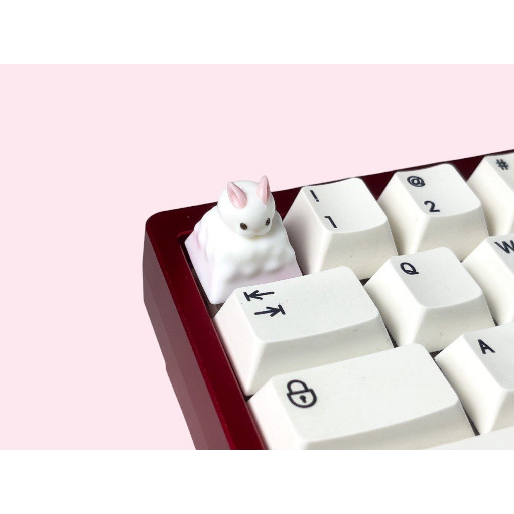 Artisan Keycap - Table Button Decorated With handmade Rabbit Pearl ...