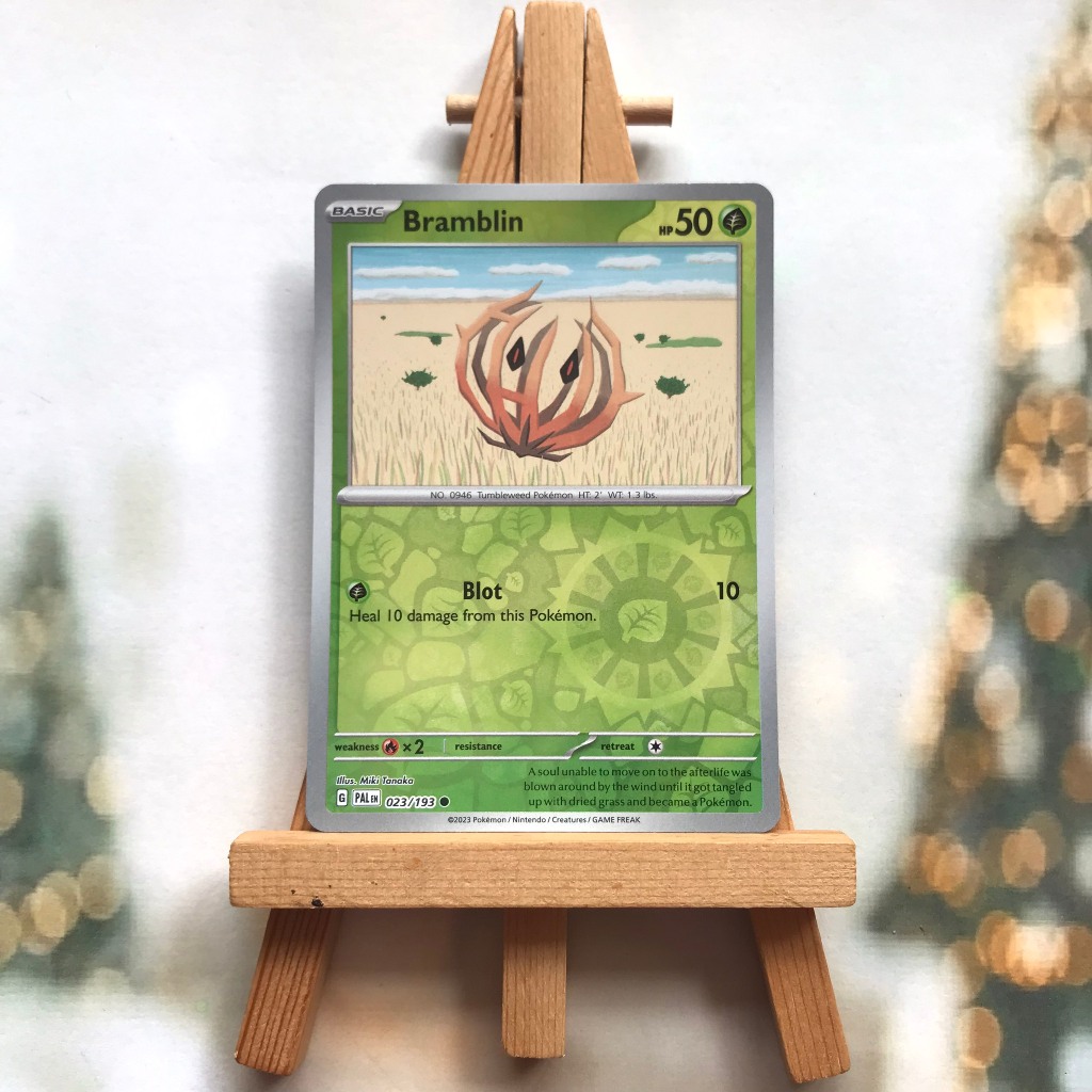Pokemon Bramblin Picture Card 023/193 - Odd Card Scarlet & Violet ...