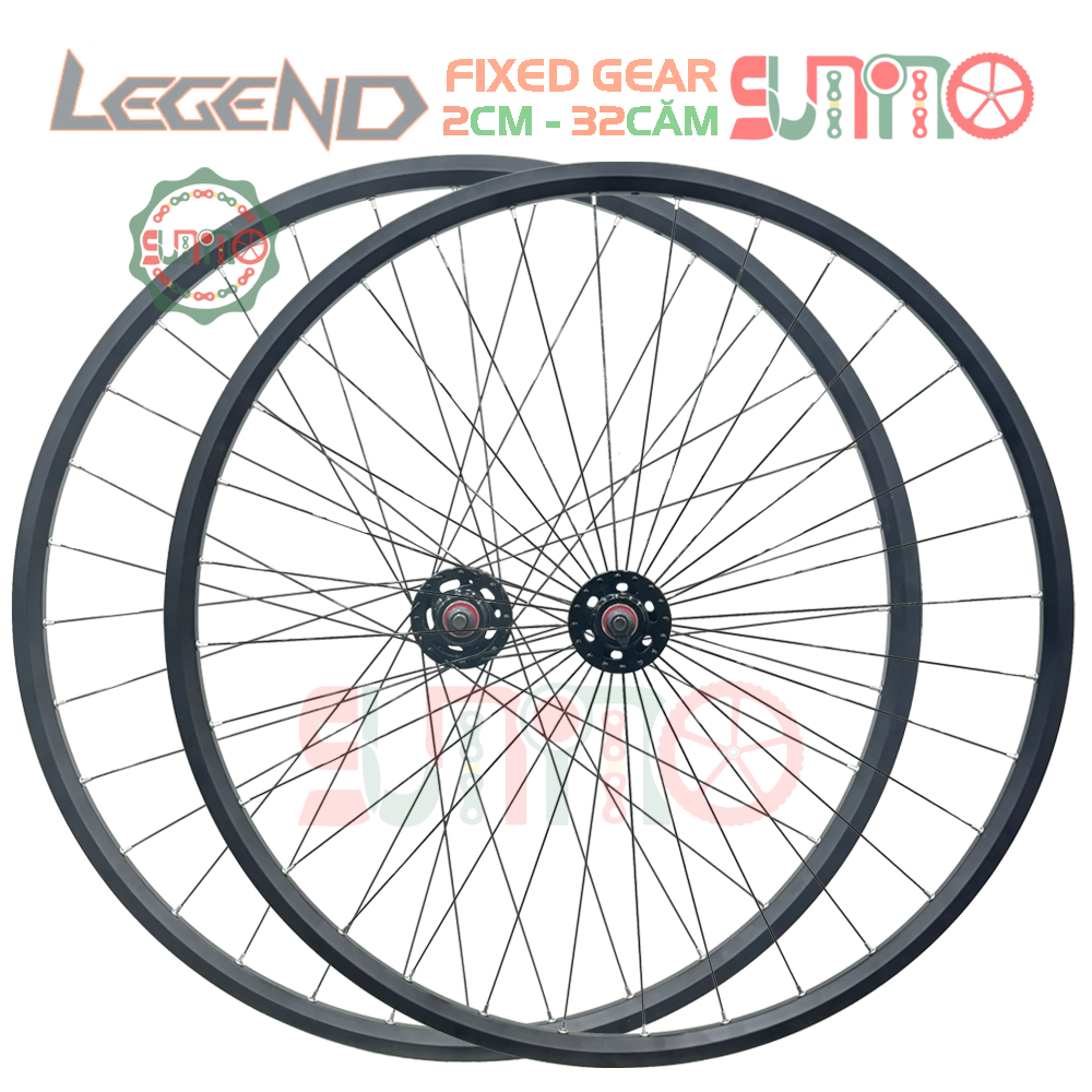 Rim Set Of 2cm fixed gear hub LEGEND Bicycle Black | Shopee Philippines
