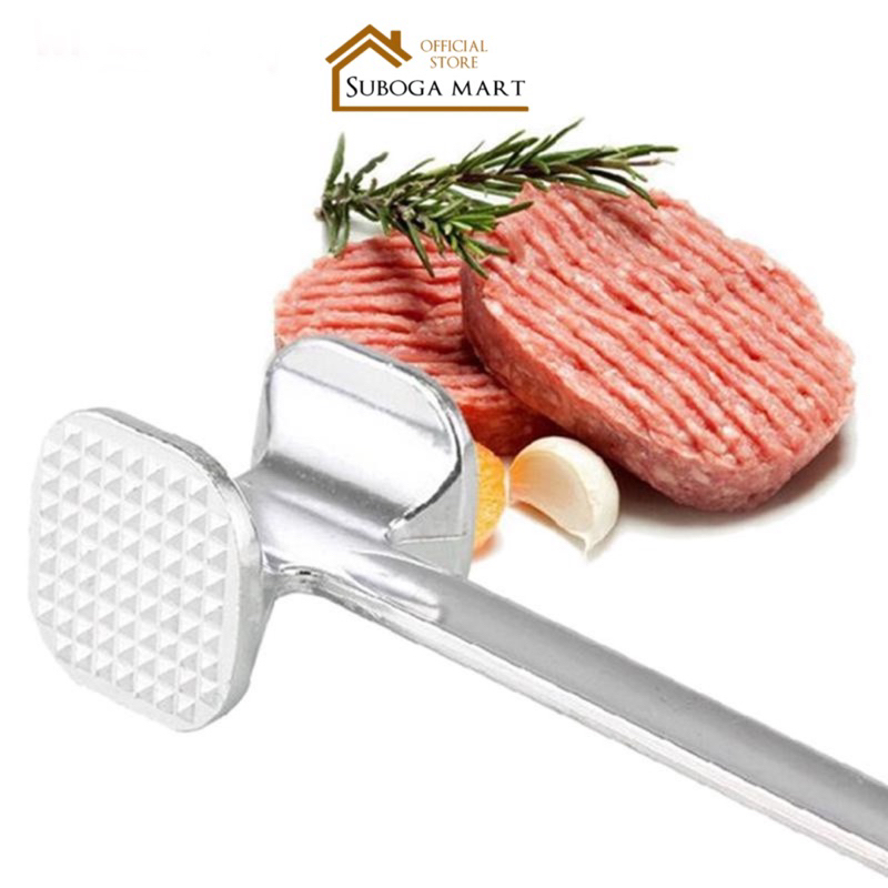 2-HEAD SQUARE MEAT HAMMER, MEAT DRUNNING HAMMER, GARLIC GINGER ...