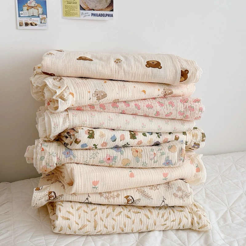2-layer 100% cotton muslin fabric for babies, soft material - muslin ...