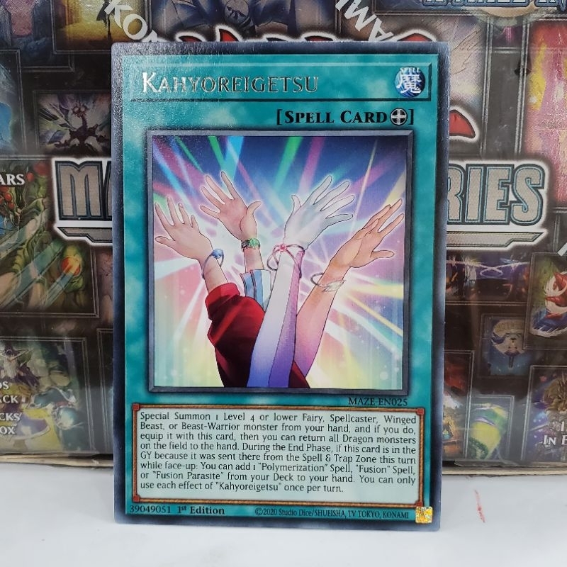 Kahyoreigetsu - MAZE-EN025 - Rare [Card Yugioh] | Shopee Philippines