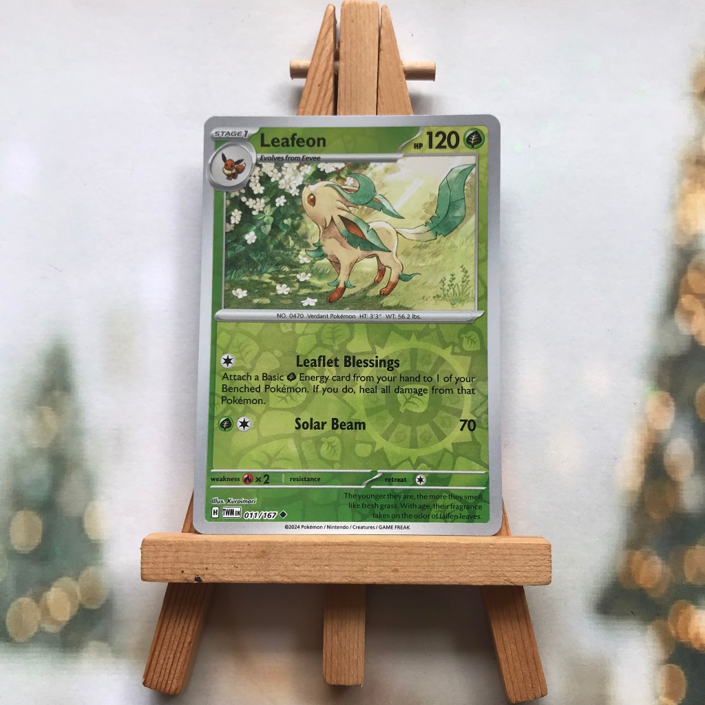 Pokemon Leafeon 011 / 167 Card - Scarlet&Violet Card: Twilight ...