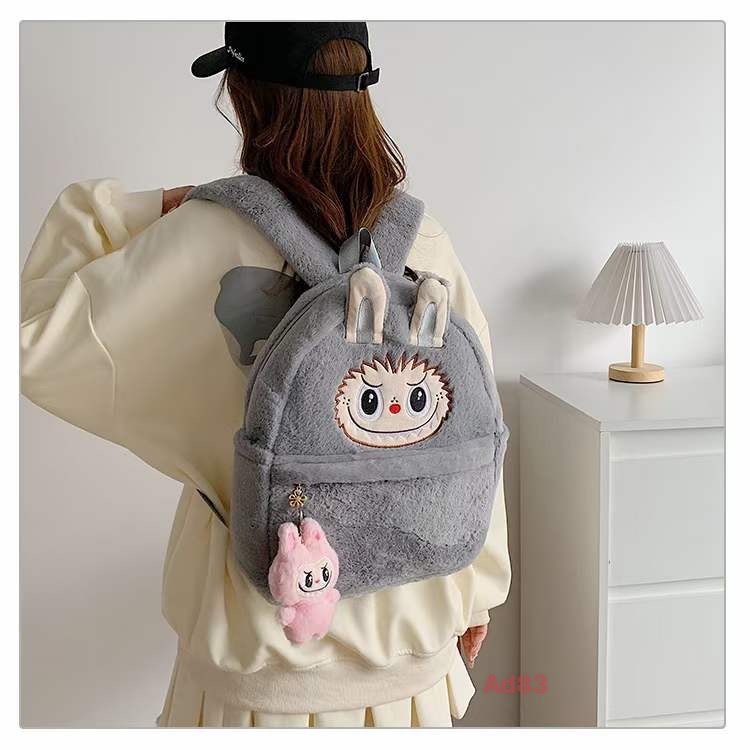 Luxurious Backpack Labubu With Key Chain, Large Capacity School ...