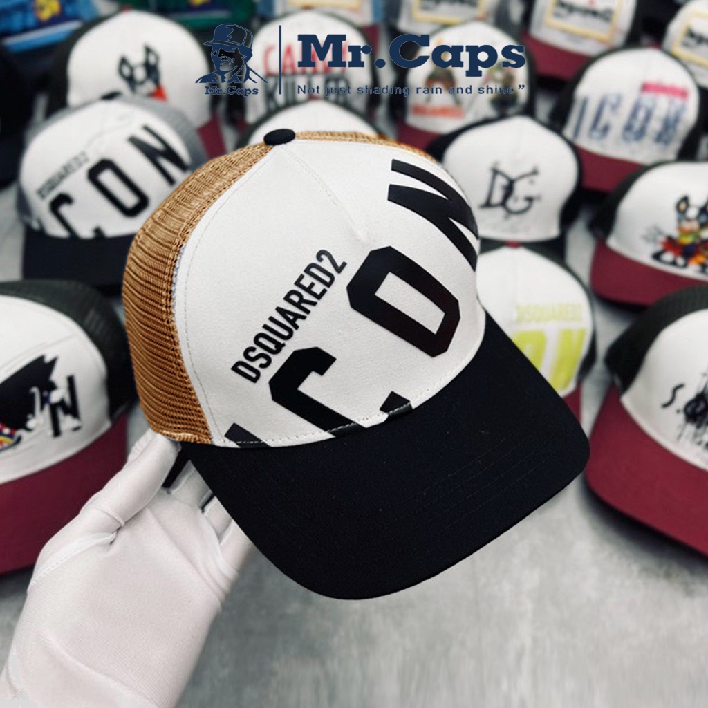 Dsquared2 fabric mesh cap - Dsq2 khaki cap from sports standard for men ...