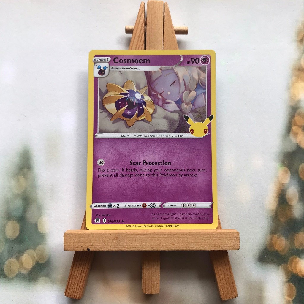 Pokemon Cosmoem 14/25 Picture Card - Odd Card 25th Celebrations Holo ...