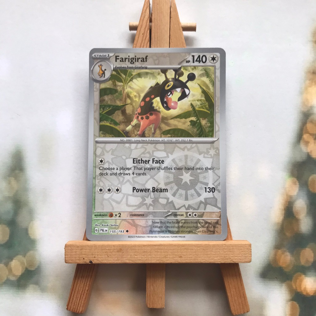 Pokemon Farigiraf 155 / 193 Card - Scarlet & Violet Card: Paldea ...